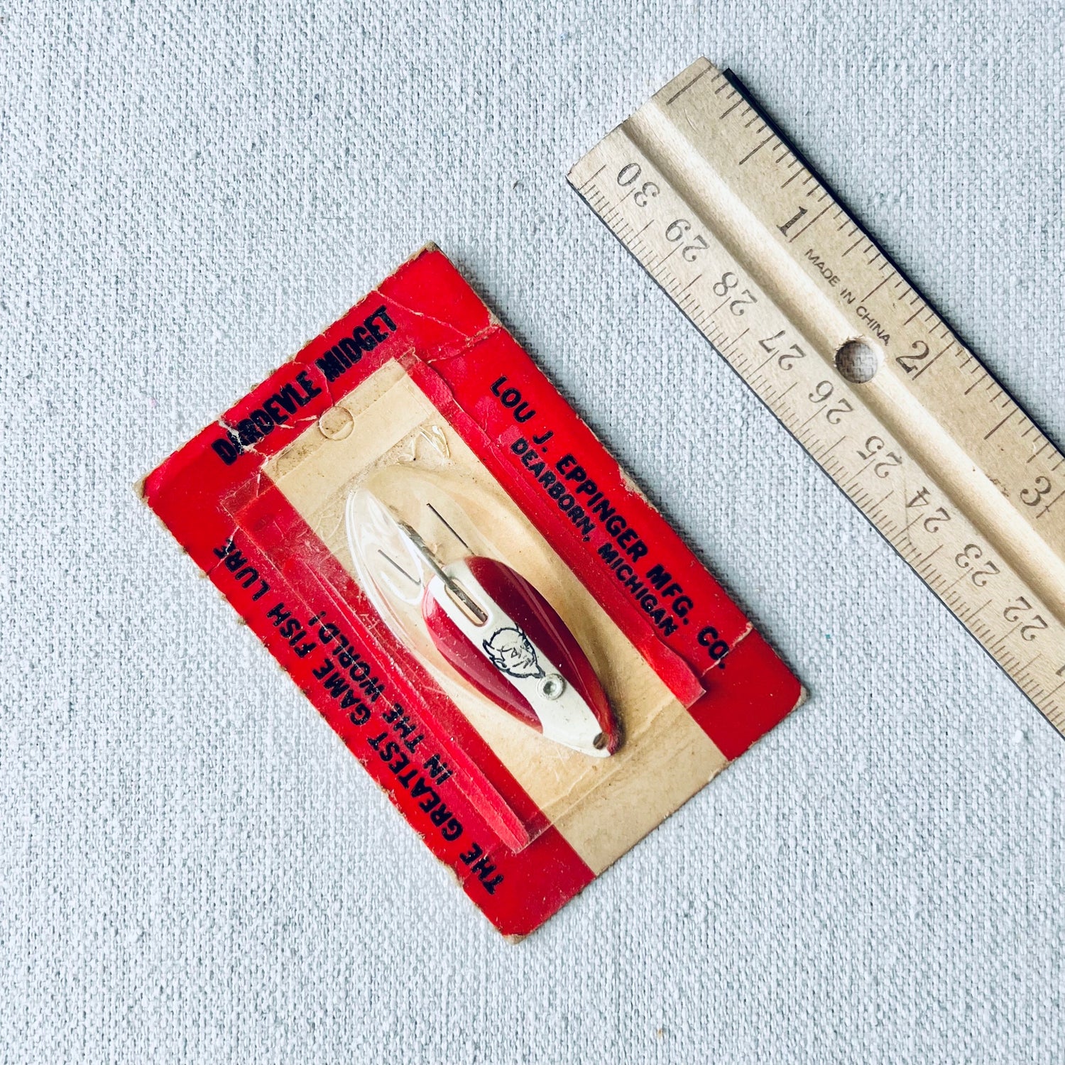 Vintage USA Made Daredevl Midget Spoon Fishing Lure | JBicklesbee