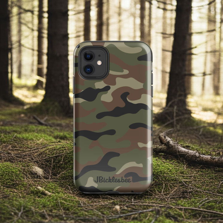 Retro Woodland Recon Camo iPhone Tough Case | JBicklesbee