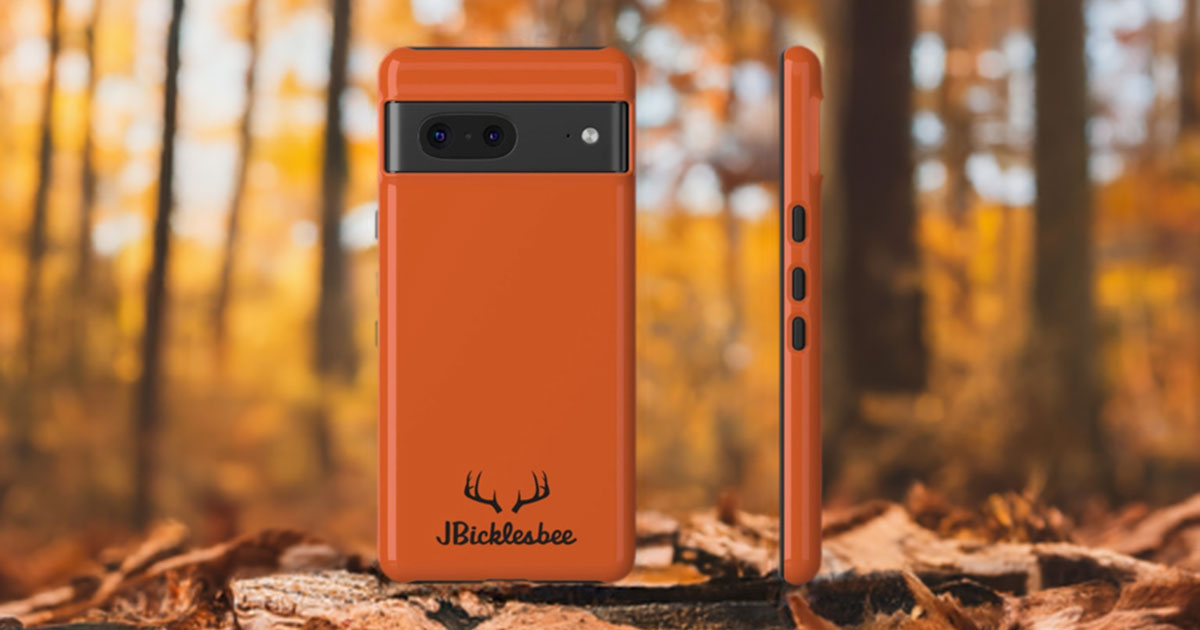 Blaze Orange Hunter Pixel Tough Case | JBicklesbee