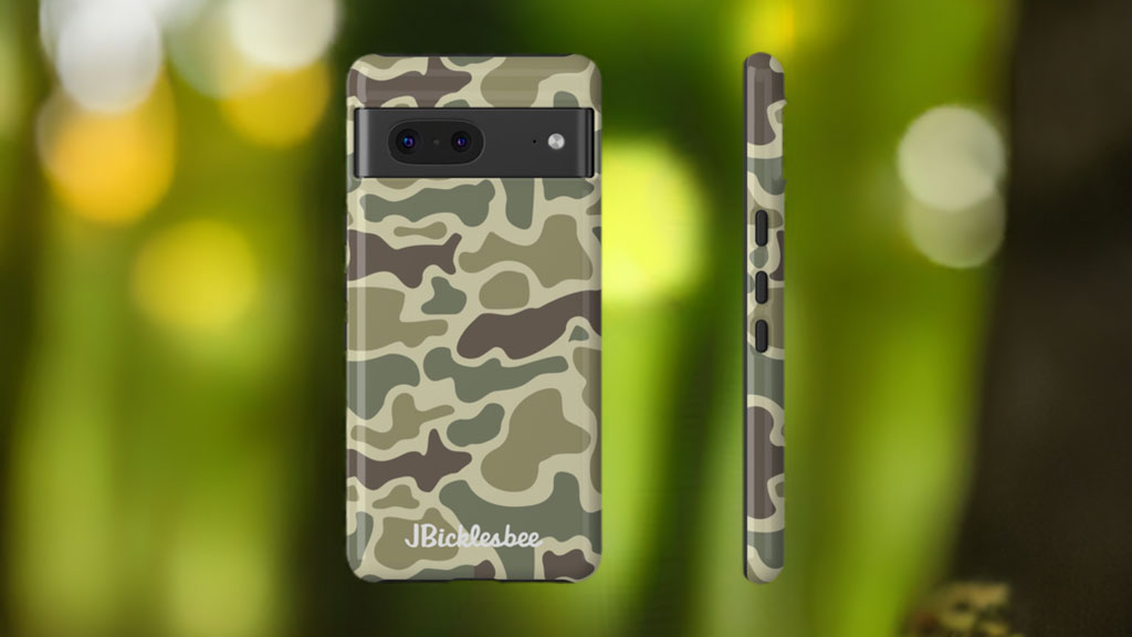 Retro Forest Duck Camo Pixel Tough Case | JBicklesbee