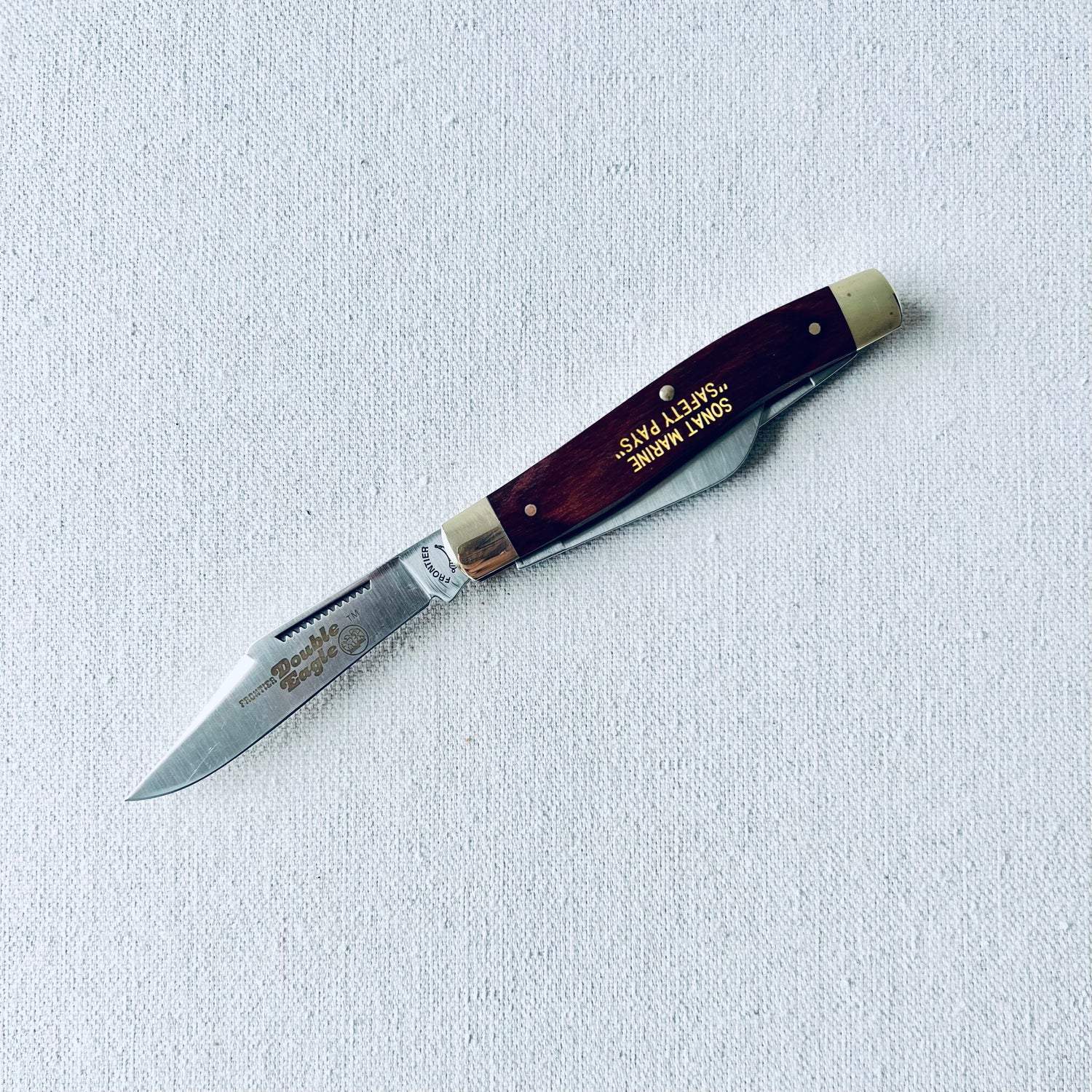 Vintage USA-Made Frontier Double Eagle 4435 3 Blade Pocket knife ...