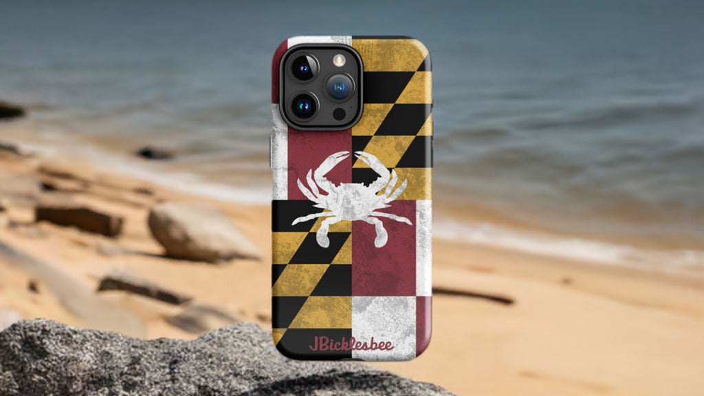 Maryland Flag Crab iPhone Tough Case | JBicklesbee