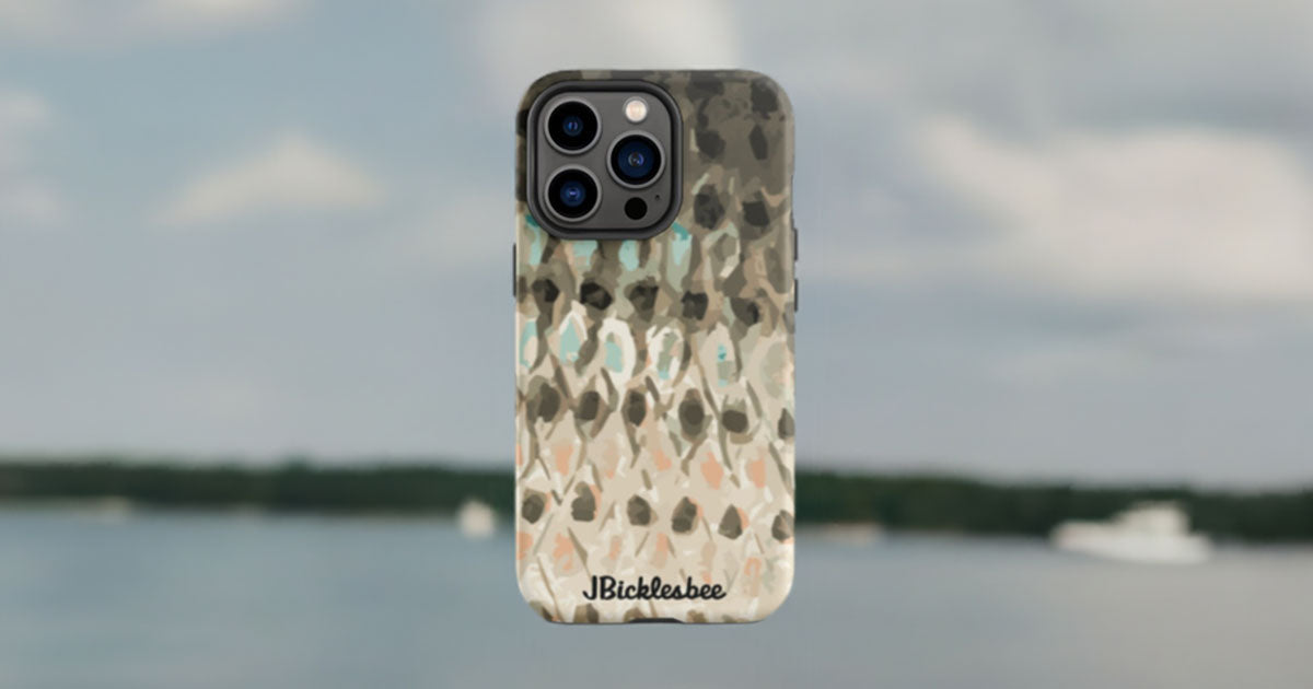 Striped Bass Rockfish Pattern iPhone Tough Case | JBicklesbee
