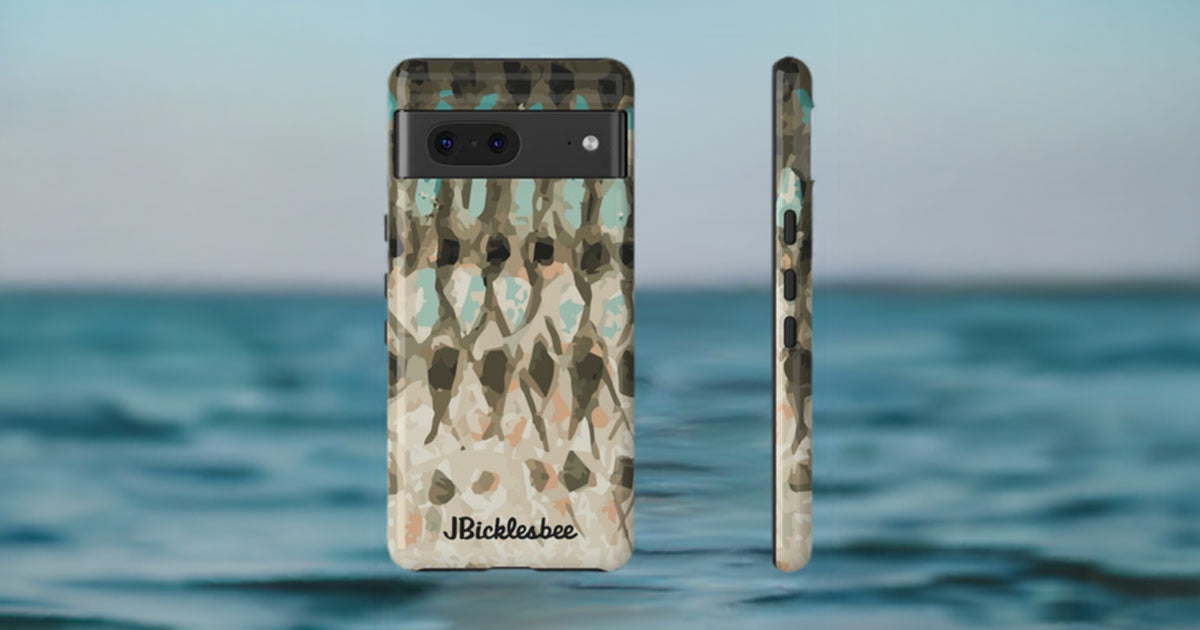 Striped Bass Rockfish Pattern Pixel Tough Case | JBicklesbee